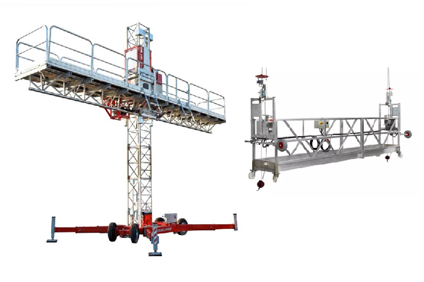 Mast Climbing Work Platforms (MCWP) and hanging scaffolding- Kranpunkten